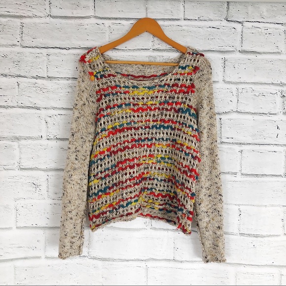 Sweaters | Multicolored Knitted Long Sleeve Sweater | Poshmark